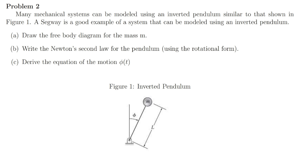 Solved Problem 2 Many mechanical systems can be modeled | Chegg.com
