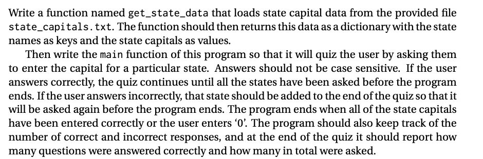 Solved Write a function named get_state_data that loads | Chegg.com