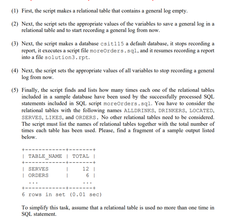 can anyone help with this mysql question? in | Chegg.com