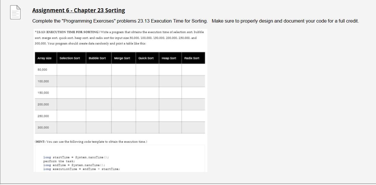 Solved Complete the \"Programming Exercises\" problems 23.13 | Chegg.com