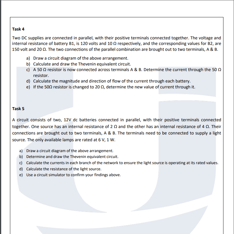 Solved Two DC supplies are connected in parallel, with their | Chegg.com