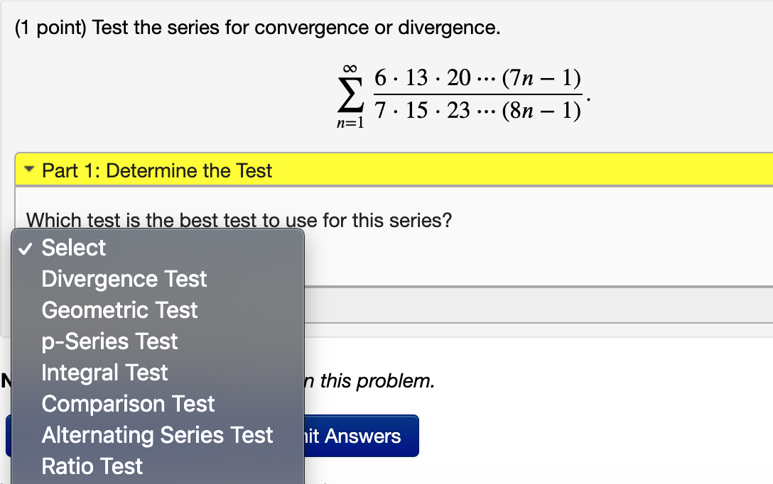 Solved Use the Root Test to determine the convergence or | Chegg.com