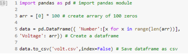 Solved Instead of having 100 row of zeros how can i get 25 | Chegg.com