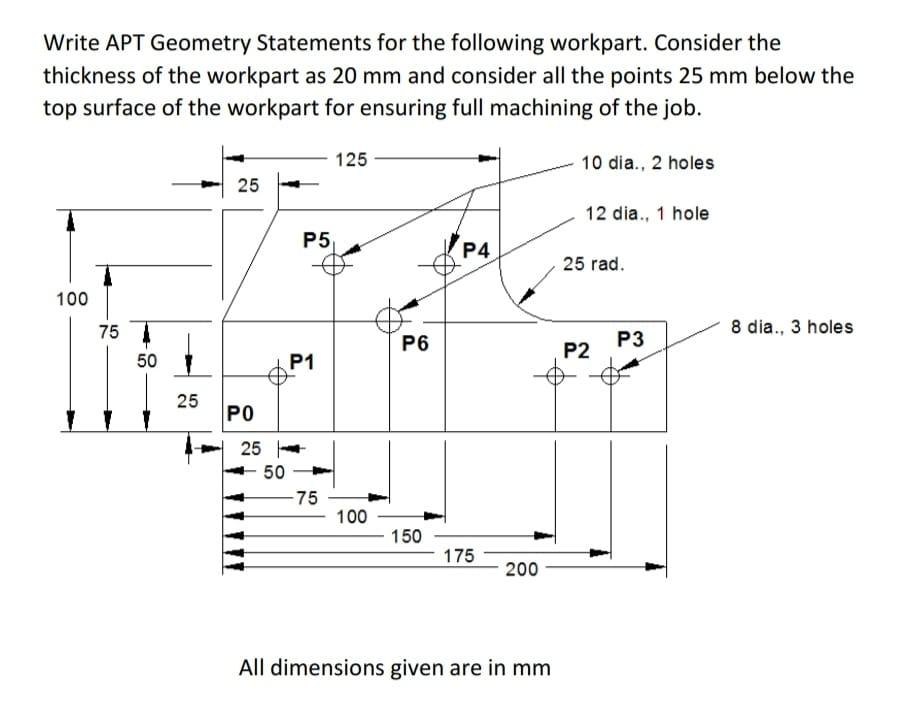 Solved Write APT Geometry Statements for the following | Chegg.com