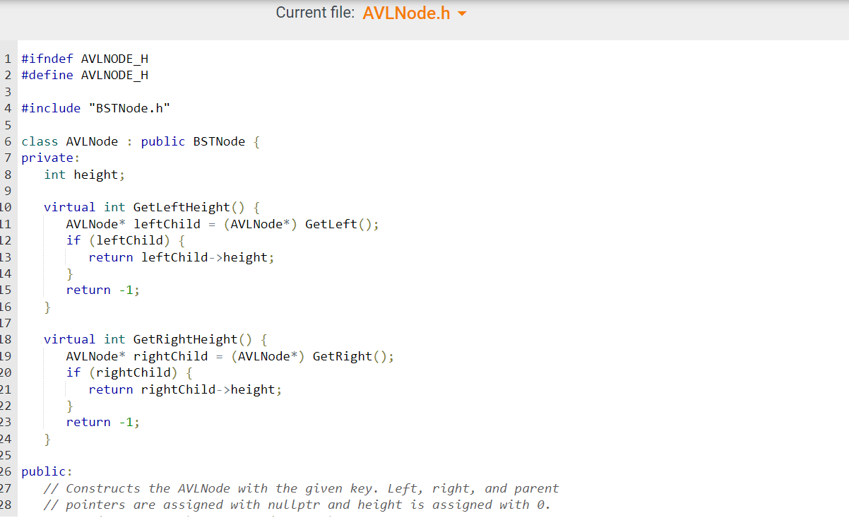 Solved \#ifndef AVLNODE_H \#define AVLNODE_H \#include | Chegg.com