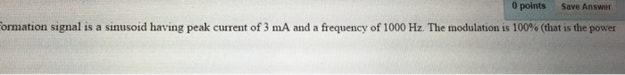 Solved QUESTION 3 A laser diode has a threshold current of 4 | Chegg.com