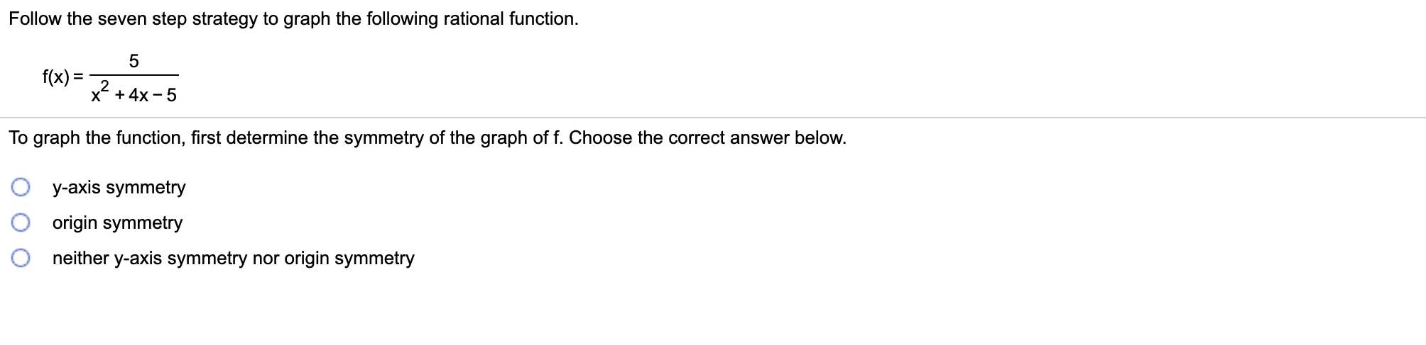 Solved Follow the seven step strategy to graph the following | Chegg.com