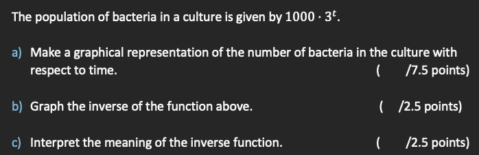 Solved The population of bacteria in a culture is given by | Chegg.com