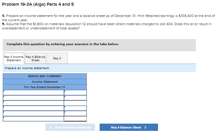 Solved Requlred Informetion Problem 19-3A (Algo) Computing | Chegg.com
