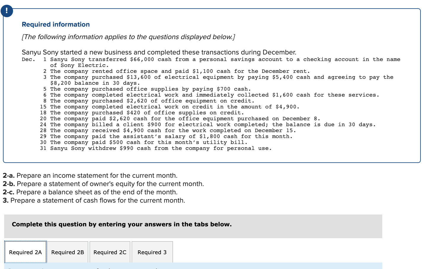 Solved Required information The following information | Chegg.com