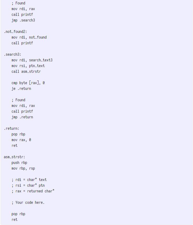 Solved In This Project Your Task Is To Implement The Strstr 