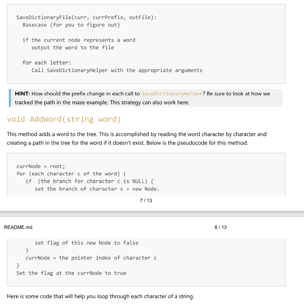 part-a-dictionary-to-store-the-words-in-this-chegg