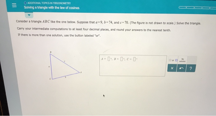 Solved O ADDITIONAL TOPICS IN TRIGONOMETRY Solving a | Chegg.com