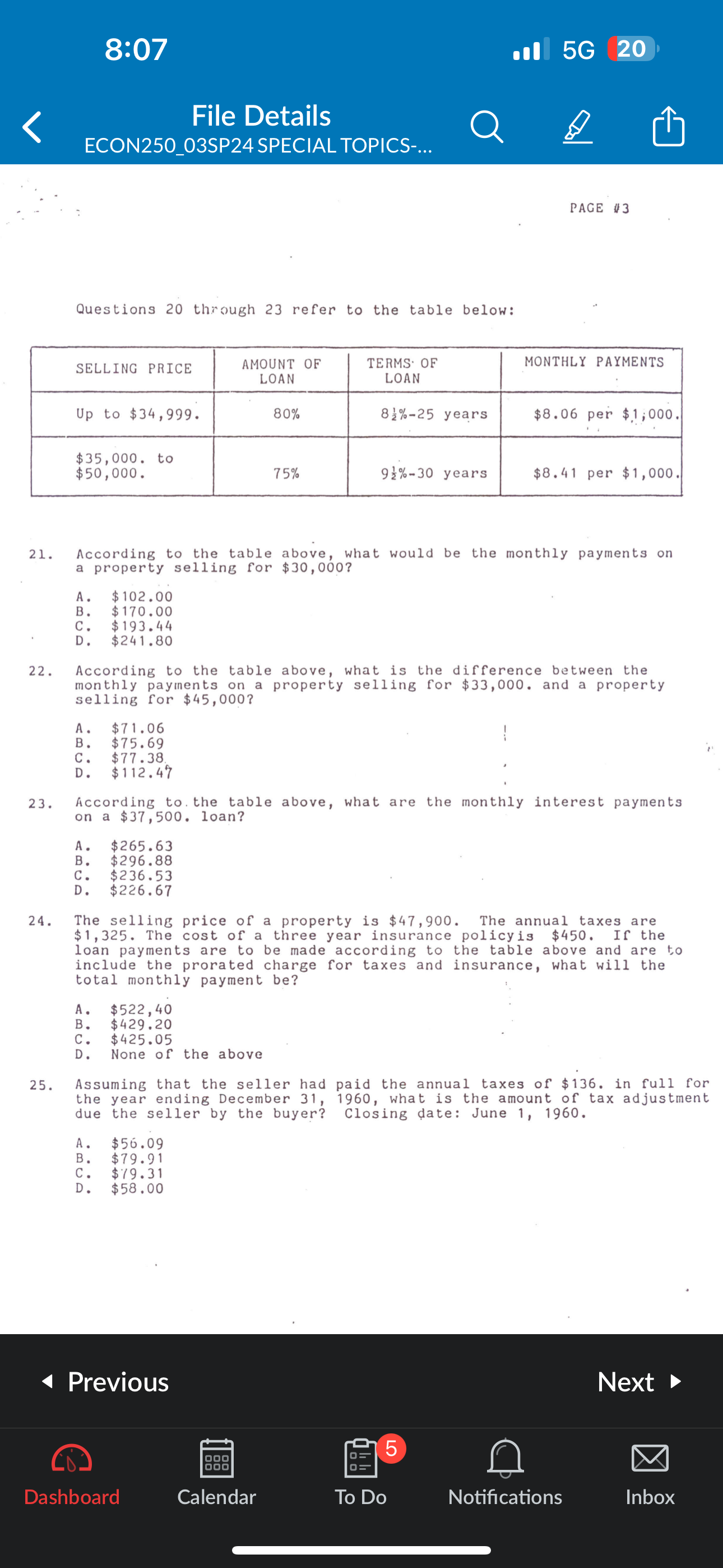 Solved Questions 20 ﻿through 23 ﻿refer to the table | Chegg.com