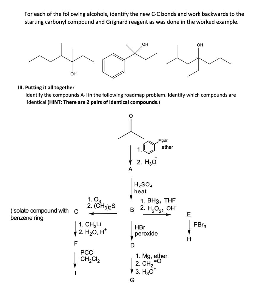Solved Grignard Reactions 1. Fill in the gaps O MgBr 1) "Q" | Chegg.com