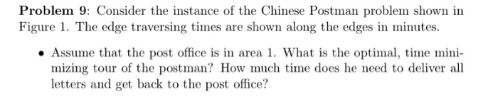 Solved Problem 9: Consider the instance of the Chinese | Chegg.com