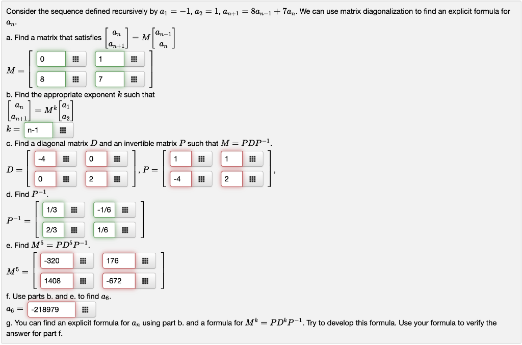 Solved Consider the sequence defined recursively by a1 = -1, | Chegg.com