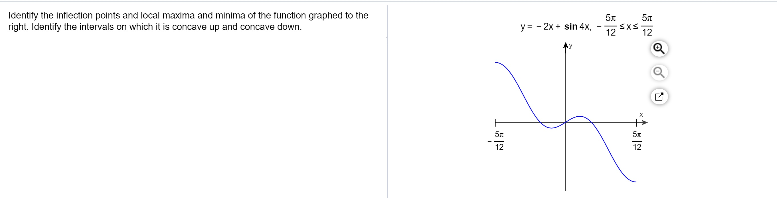 Solved Identify the inflection points and local maxima and | Chegg.com