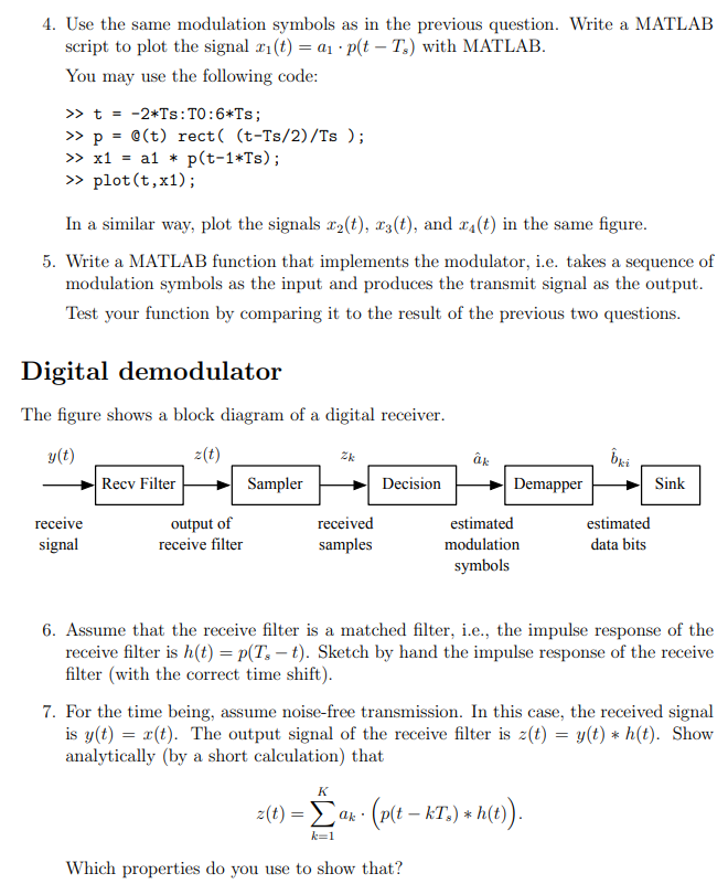 Please show your steps clearly for question 4 , 5 , 6 | Chegg.com