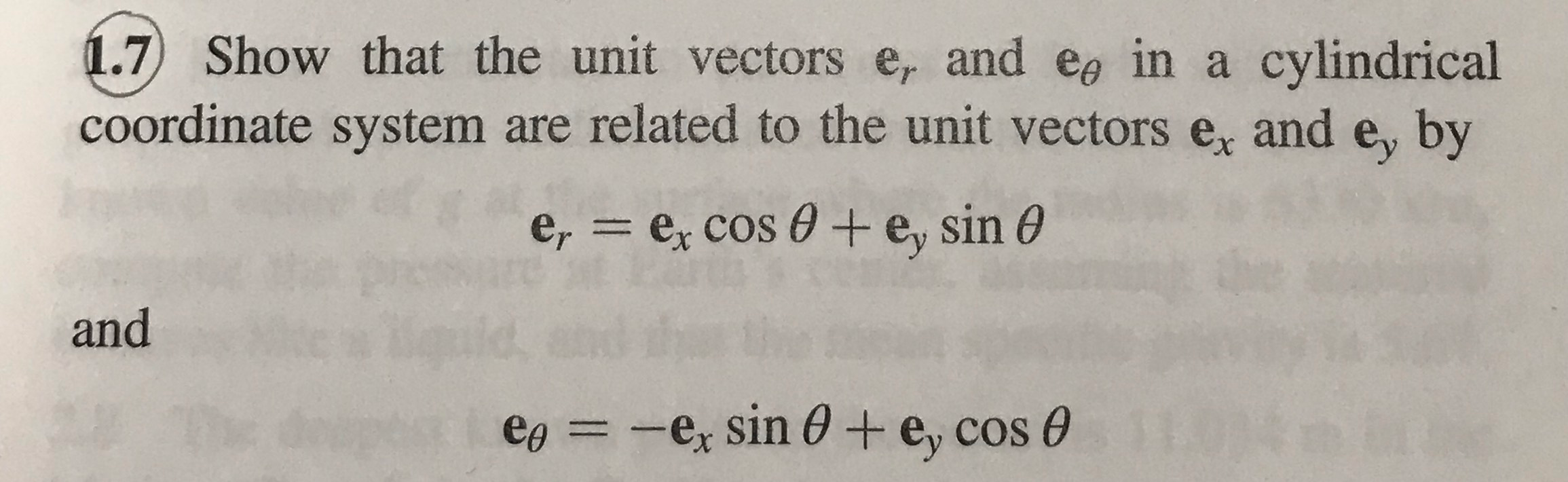 Solved be 1.7 Show that the unit vectors e, and en in a | Chegg.com