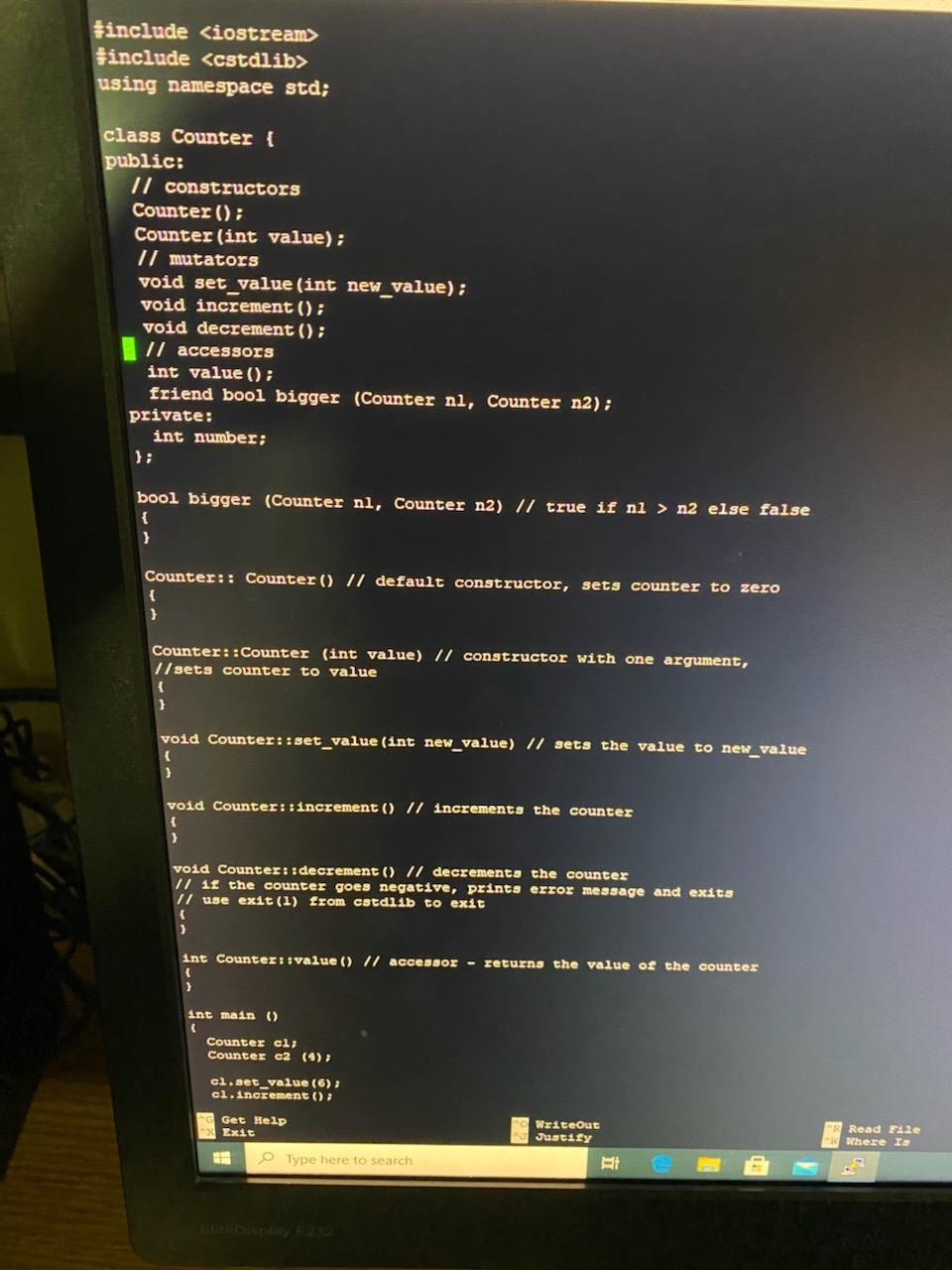 Solved #include finclude using namespace std; class | Chegg.com