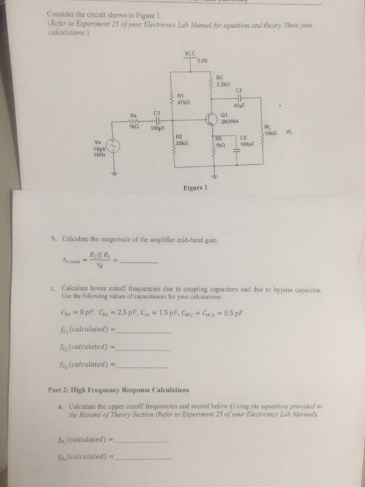 Solved Consider the circuit shown in Figure 1. (Refer to | Chegg.com