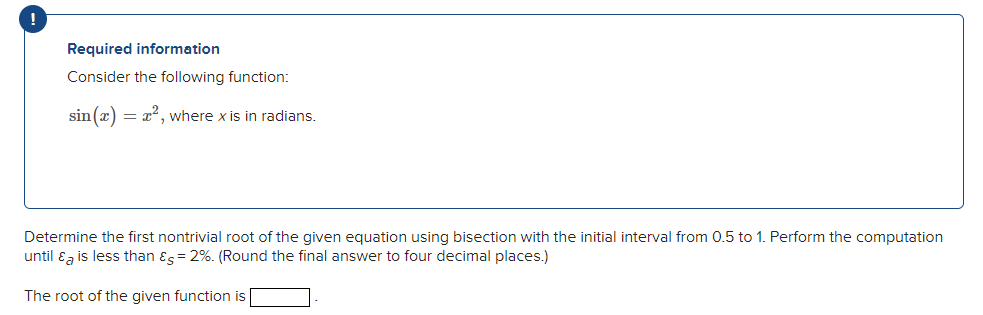 Required information Consider the following function: | Chegg.com