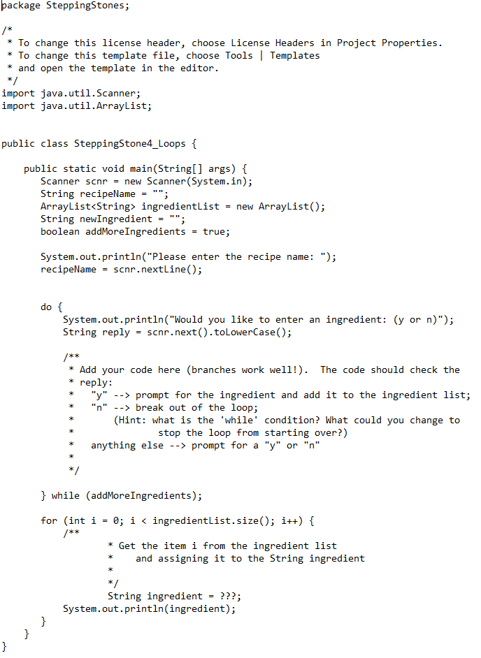 Solved IT 511 Stepping Stone Lab Four Guidelines Loops | Chegg.com