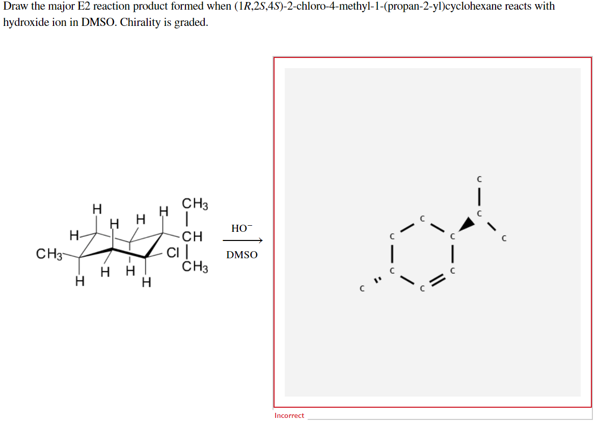 Solved Draw the major E2 reaction product formed when | Chegg.com