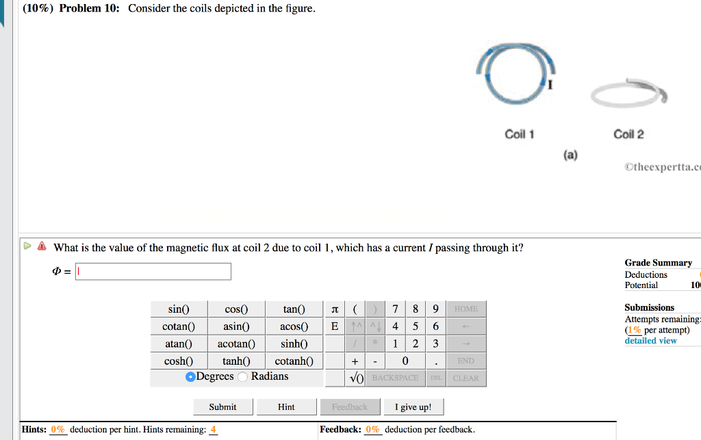 Solved (10%) Problem 10: Consider the coils depicted in the | Chegg.com