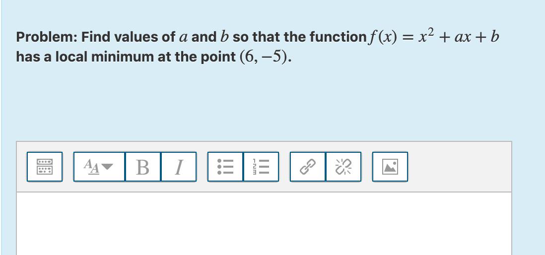 Solved Problem Find Values Of A And B So That The Function