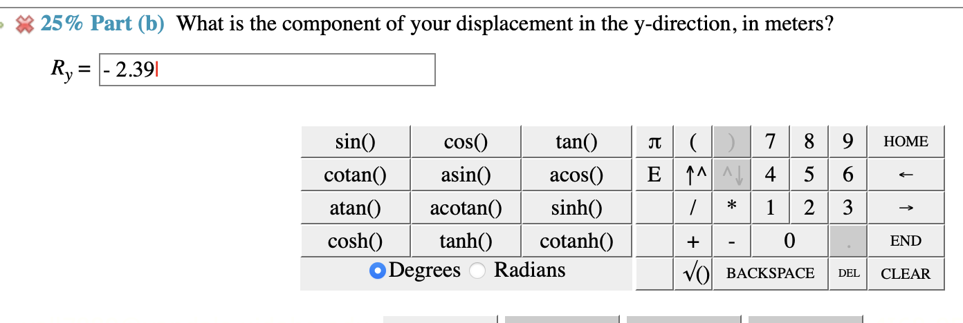 Solved (8\%) Problem 3: Suppose you first walk 12 m in a | Chegg.com