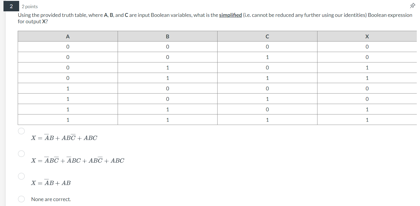 Solved For the combinational logic circuit, please complete | Chegg.com