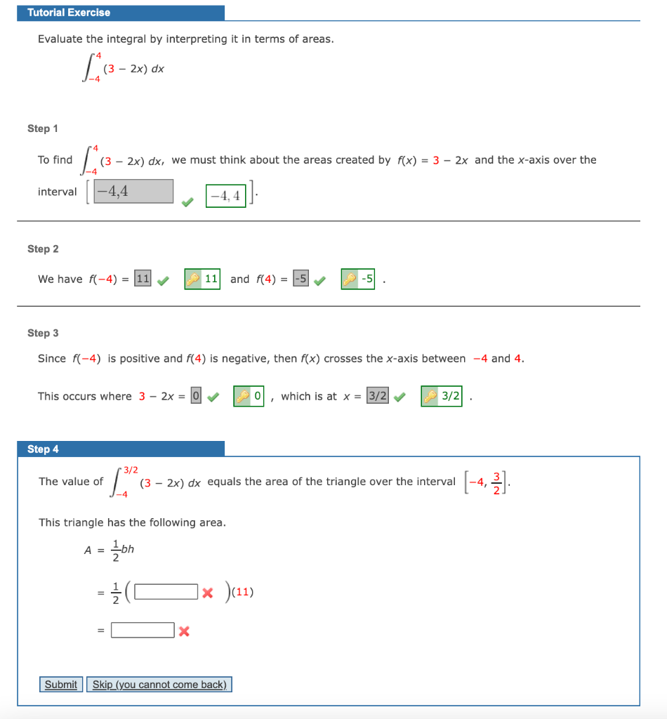 Solved Tutorial Exercise Evaluate The Integral By 5961
