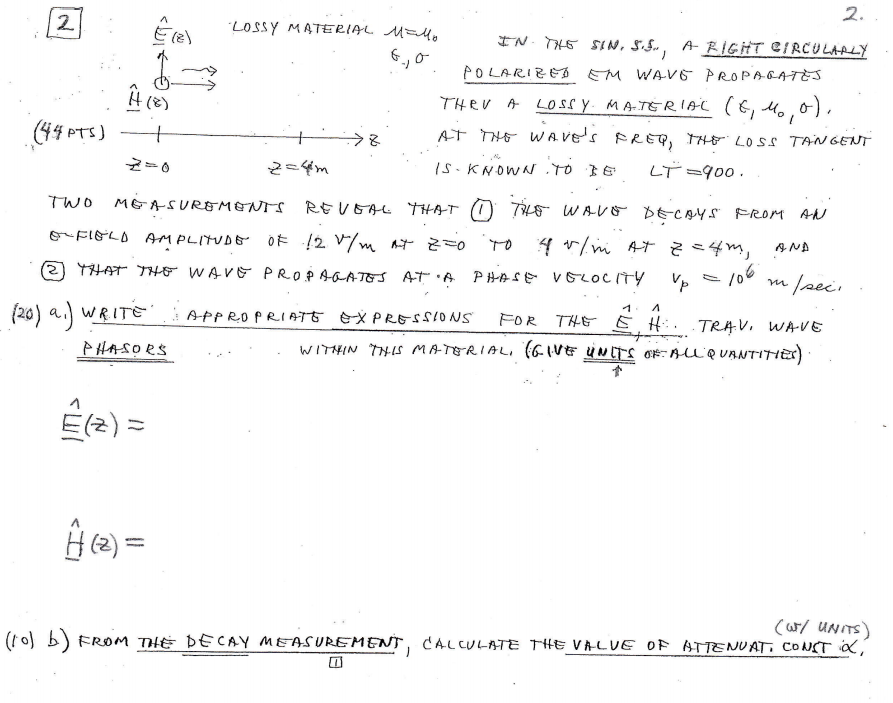 (44PTS) 2. 2 ÊTE) LOSSY MATERIAL MEMO TN 745 SIN, | Chegg.com