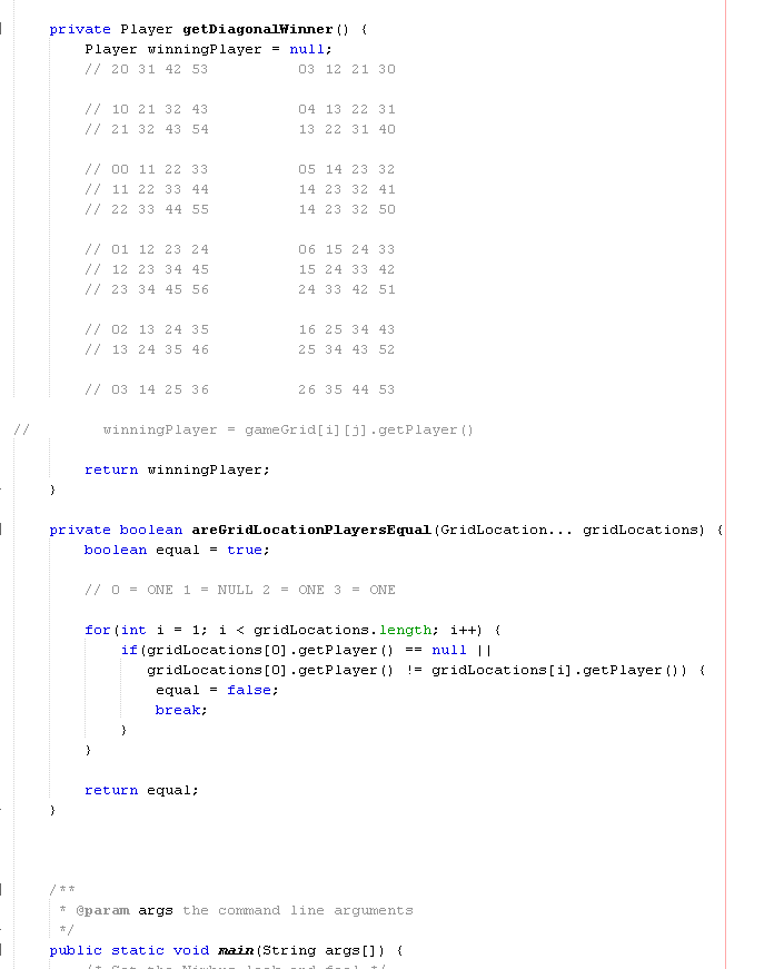 So i am trying to write a connect 4 game in NetBeans | Chegg.com