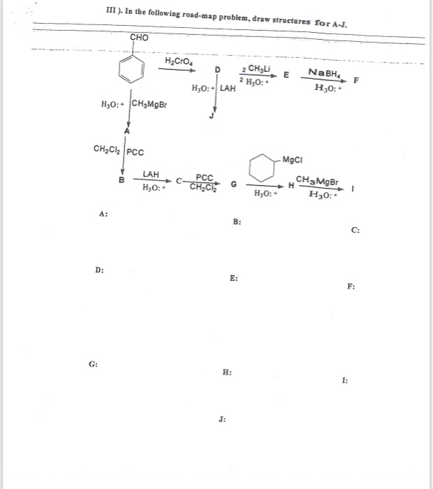 Solved III). In the following road-map problem, draw | Chegg.com
