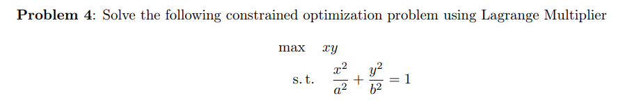 Solved Solve the linear programming problem using Lagrange | Chegg.com