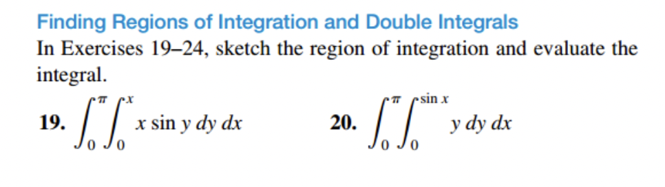 Solved Finding Regions of Integration and Double Integrals | Chegg.com