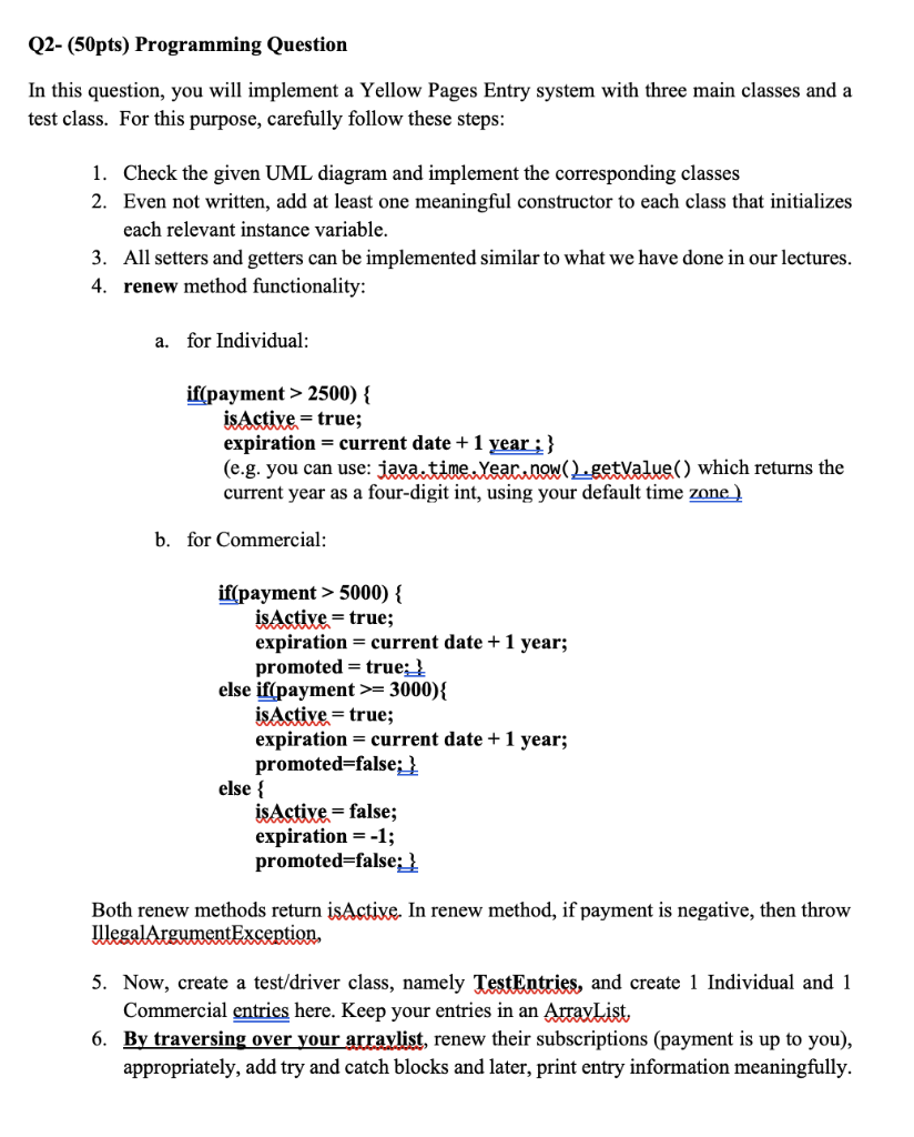 Solved USE JAVA PROGRAMMING LANGUAGE PROVIDE SCREENSHOTS OF | Chegg.com