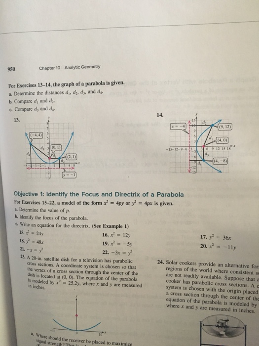 Solved Chapter 10 Analytic Geometry 950 For Exercises 13-14, | Chegg.com
