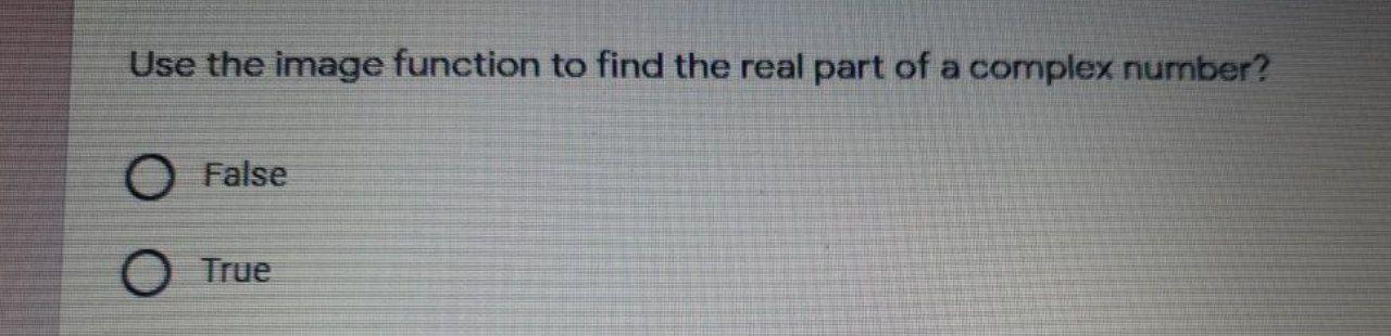Solved Use the image function to find the real part of a | Chegg.com