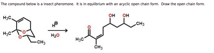 Solved The compound below is a insect pheromone. It is in | Chegg.com