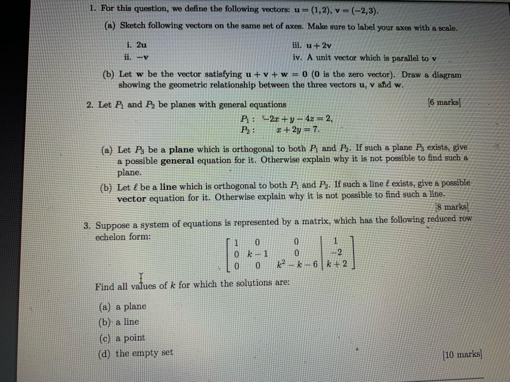 Solved 1. For this question, we define the following | Chegg.com