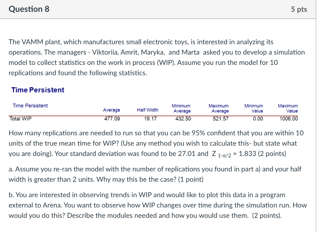 Solved Note: Please answer this single simulation analysis | Chegg.com