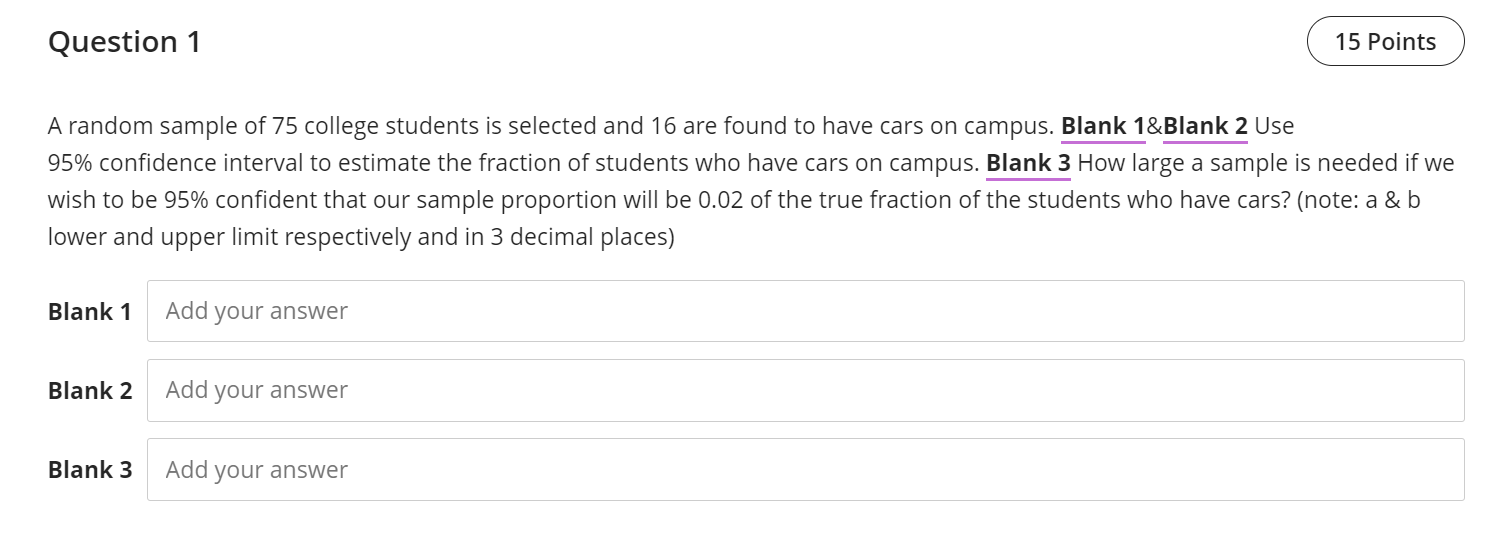 Solved A random sample of 75 college students is selected | Chegg.com