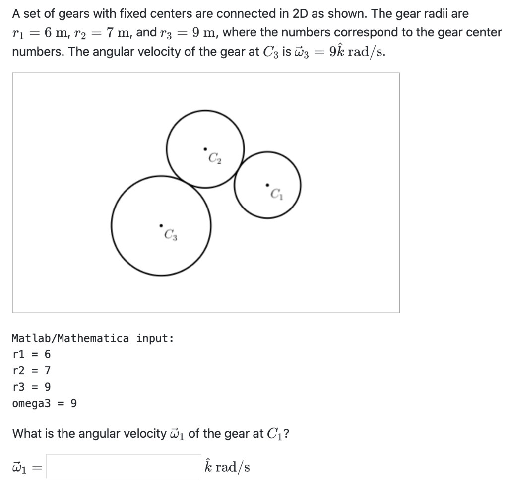Solved A set of gears with fixed centers are connected in 2D | Chegg.com
