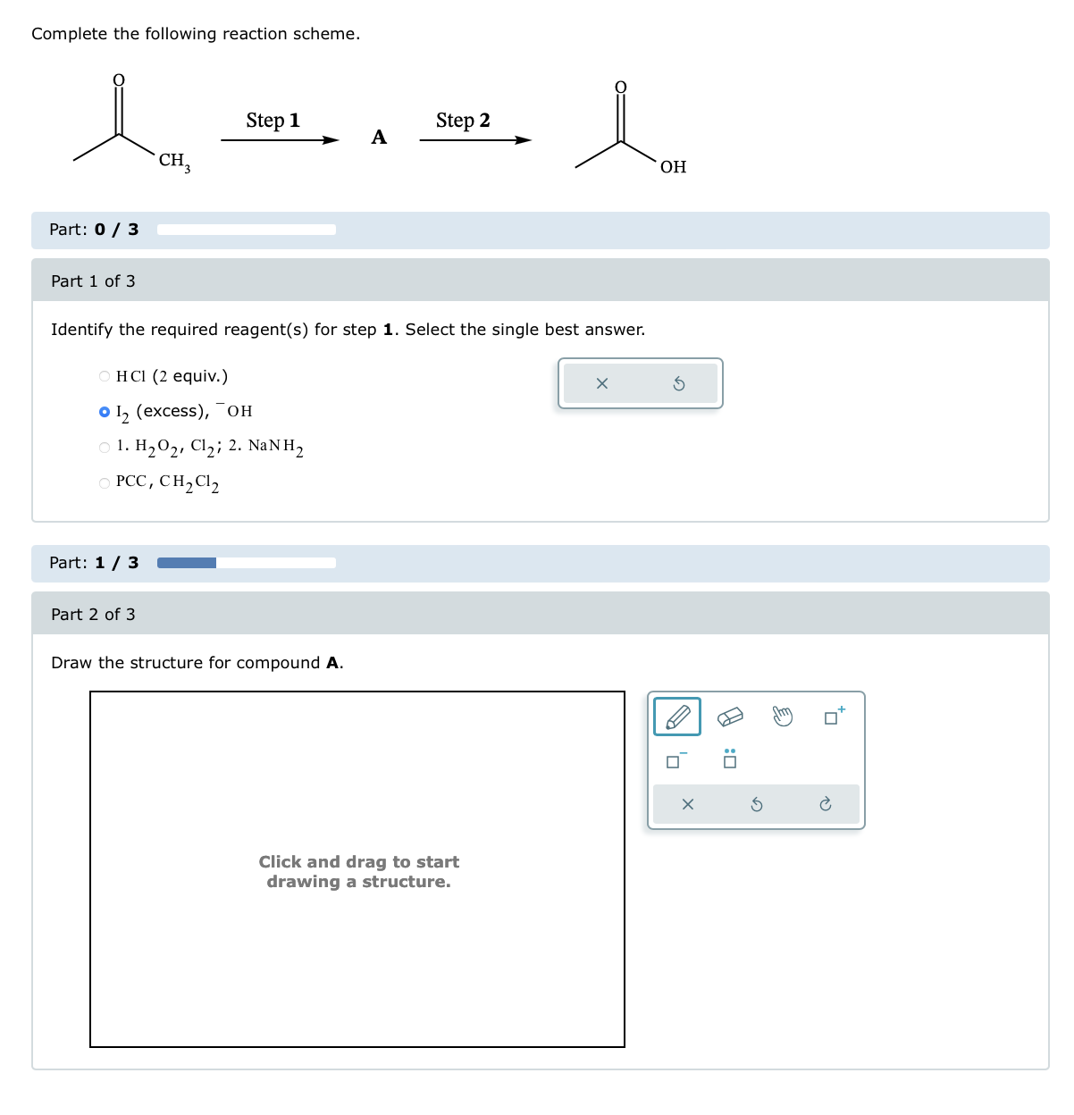 Solved Complete the following reaction scheme.Part: | Chegg.com