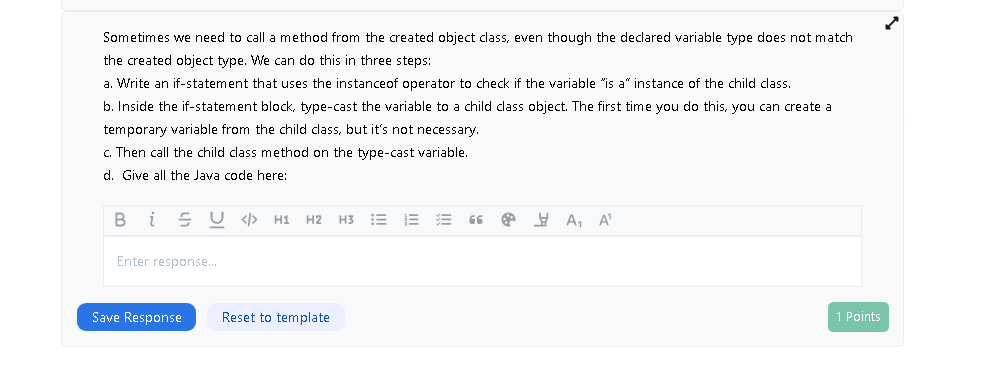 Solved Sometimes we need to call a method from the created | Chegg.com