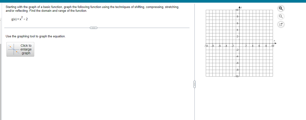 Solved Starting with the graph of a basic function, graph | Chegg.com